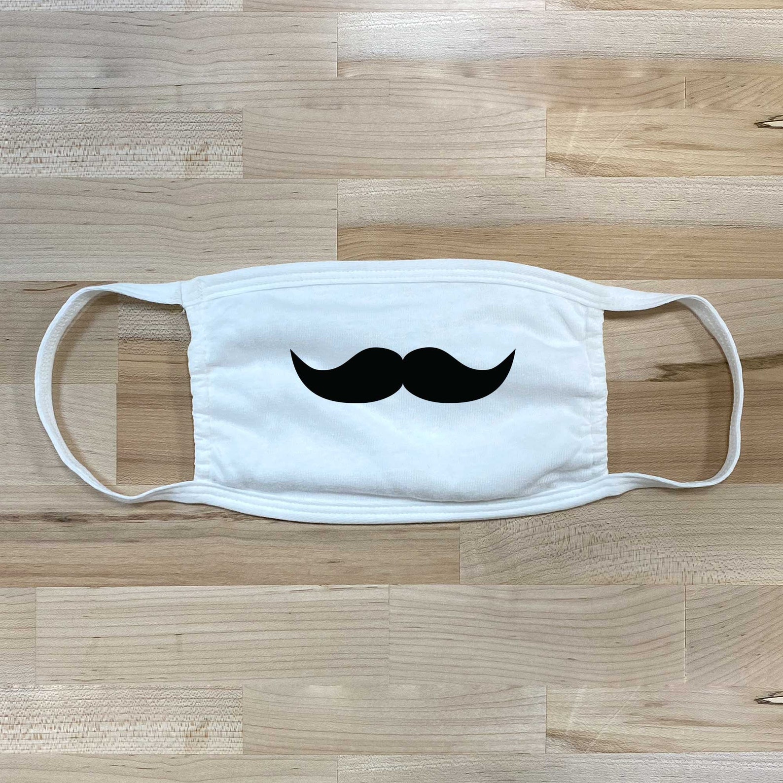 Petite Handlebar Mustache Mask - Moustache Mask - Cute Mask - Funny ...