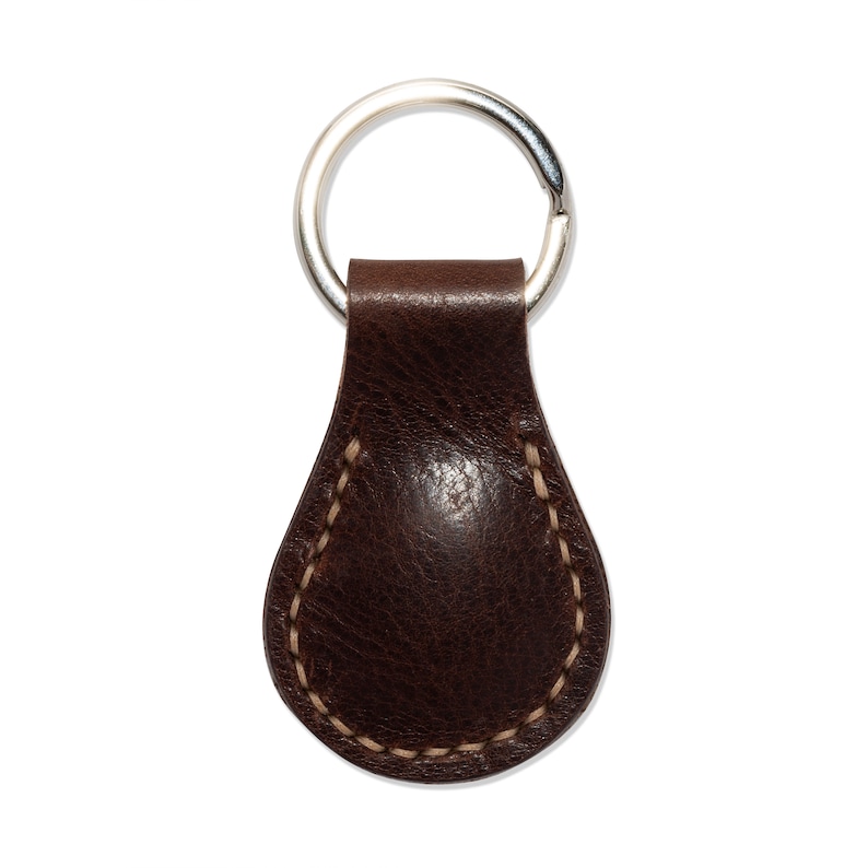 Handmade Genuine Leather Key Fob Keychain - Vegetable Tanned Leather ...