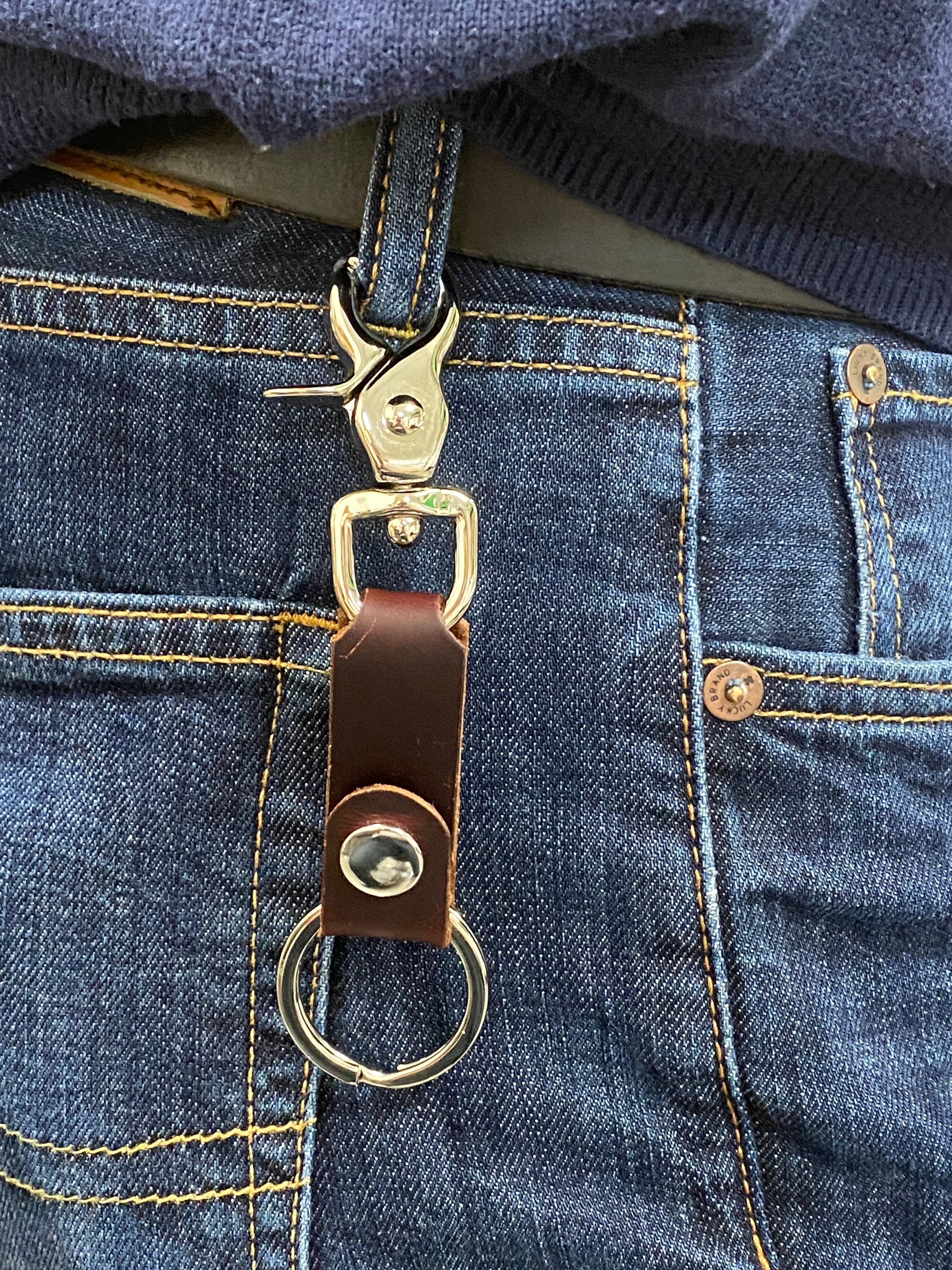 Personalized Genuine Leather Heavy Duty Quick Release Trigger Snap ...