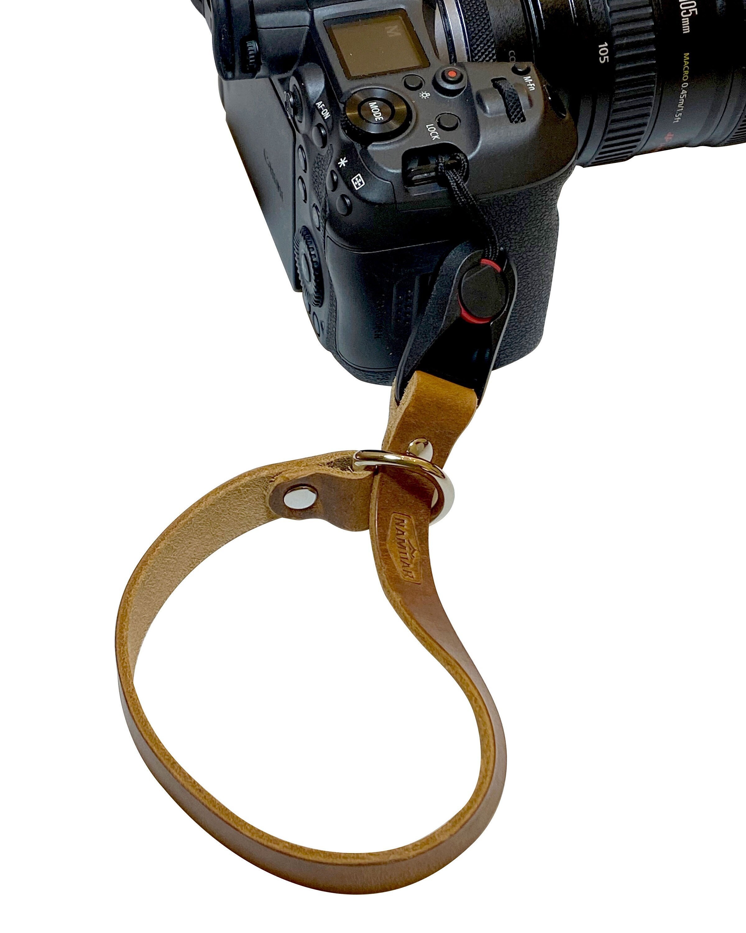 Handmade Horween Leather Camera Wrist Strap With Quick Release Connector Anchor, Handcrafted ...