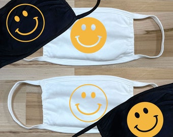 Yellow Smiley Mask - Etsy