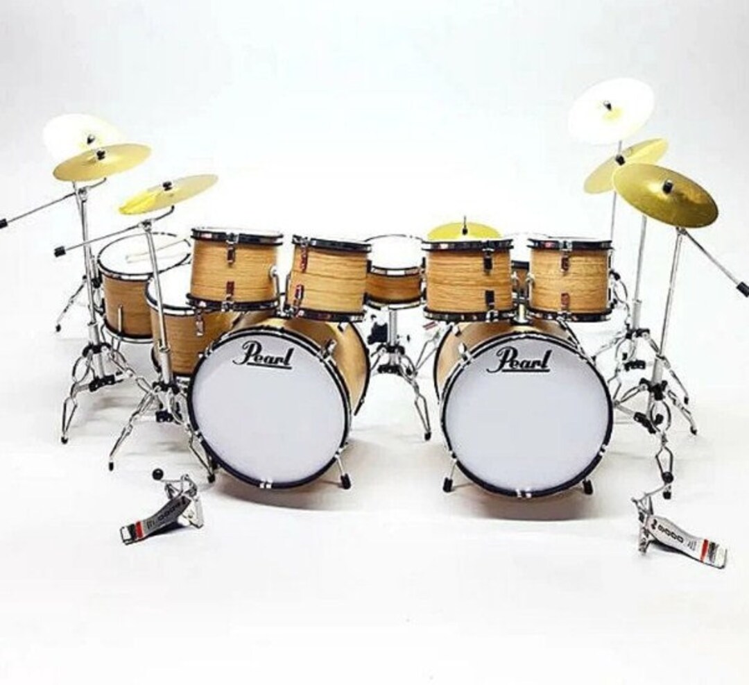Miniature Drum Double Bass Pearl Natural Beige Scale 1/12 - Etsy