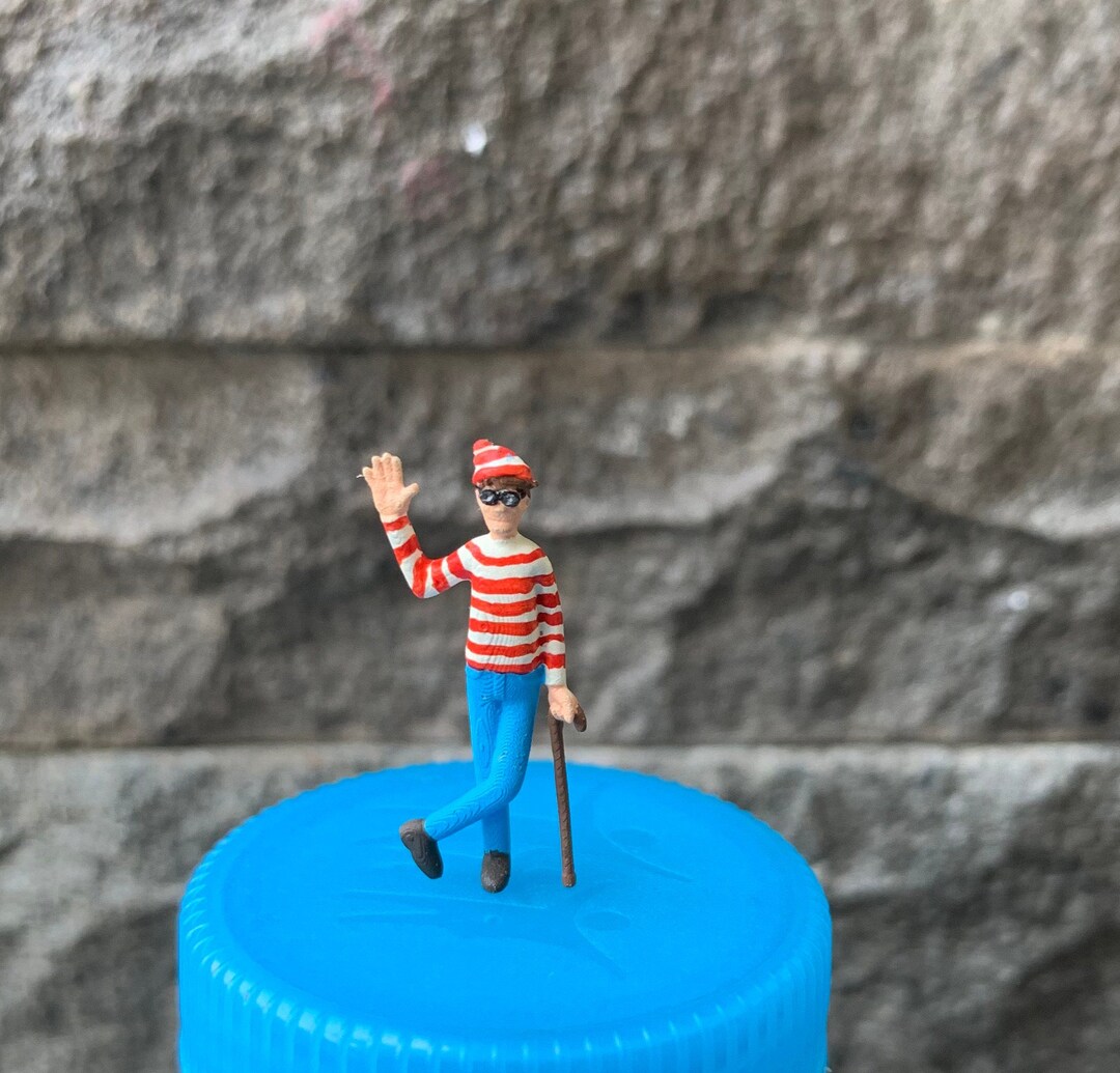Miniature Figure Where's Wally Waldo Scale 1:87 NO PREISER Display New ...