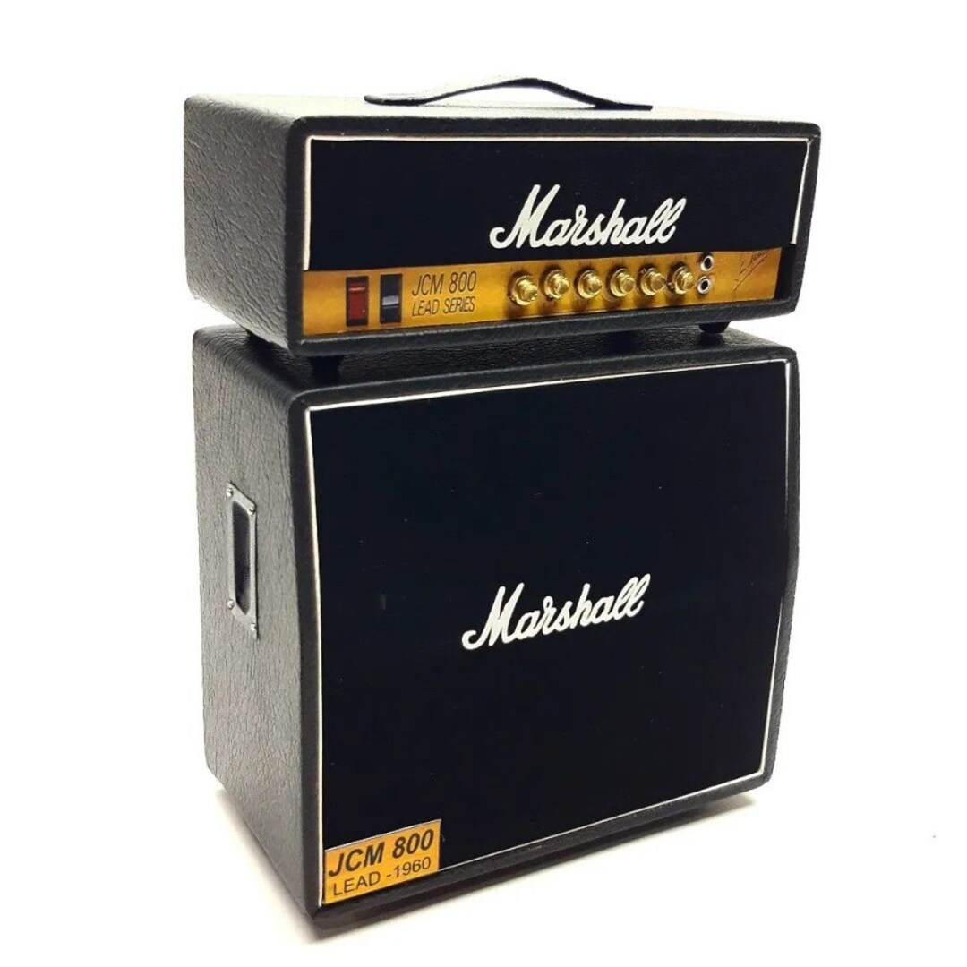 Miniature Amplifier Black Sound 2 Stack Scale 1/6 Instrument Musical ...