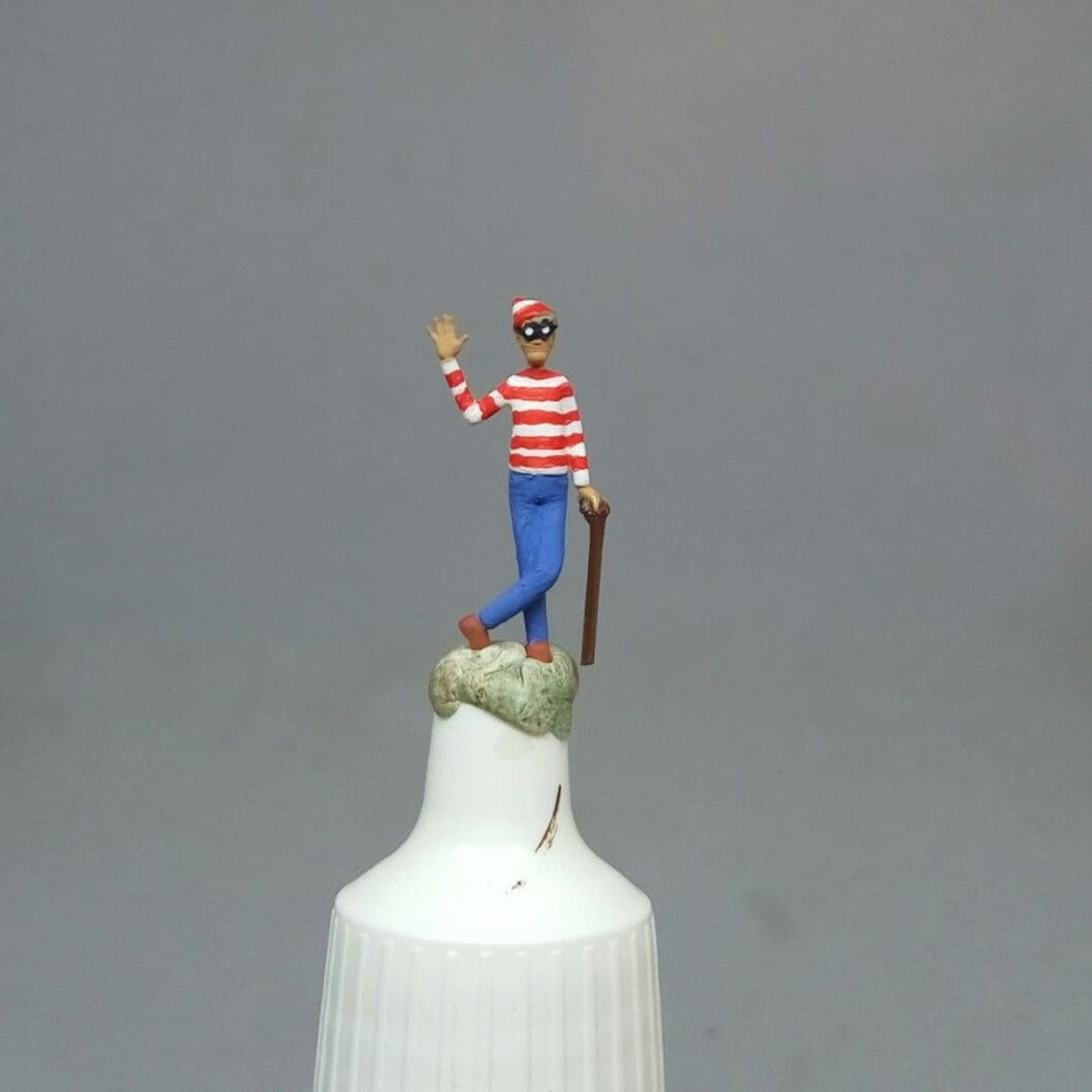 Miniature Figure Where's Wally Waldo Scale 1:87 NO PREISER Display New ...