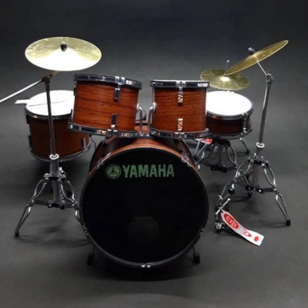 Miniature Drum Set Brown Signature Exclusive Musical Instrument Display ...