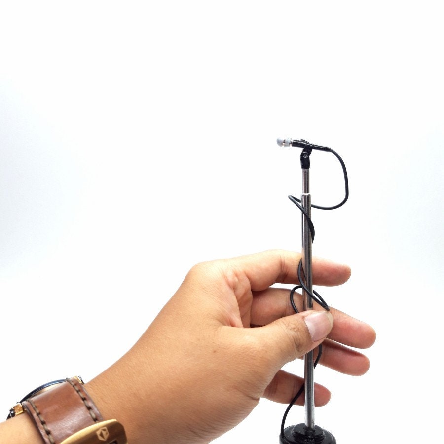 4 Pcs Miniature Microphone Complements Miniature Musical Instruments ...