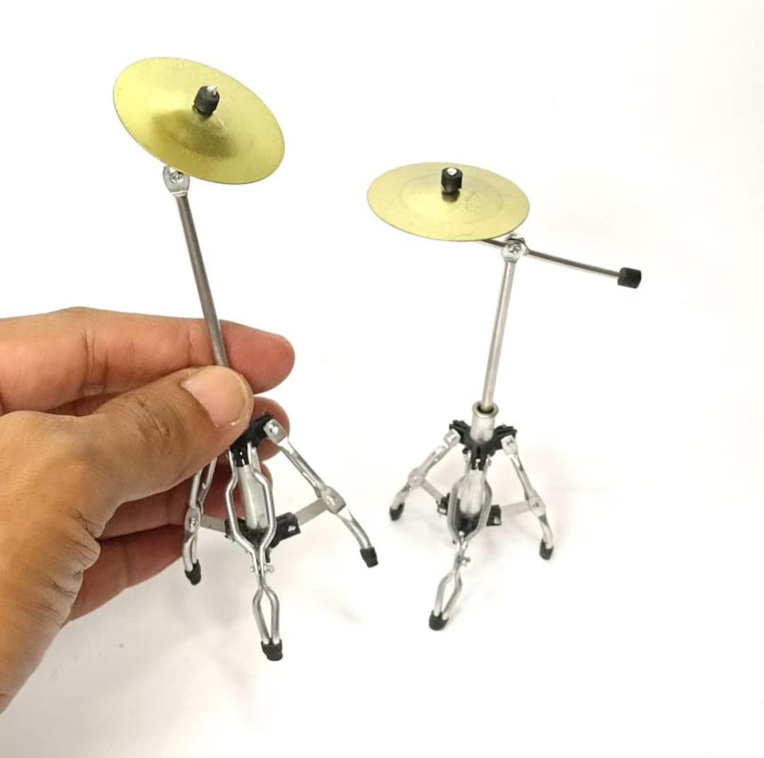 Miniature Cymbal Set for Mini Drum Kit Scale 1:12 Realistic Tiny Drum ...