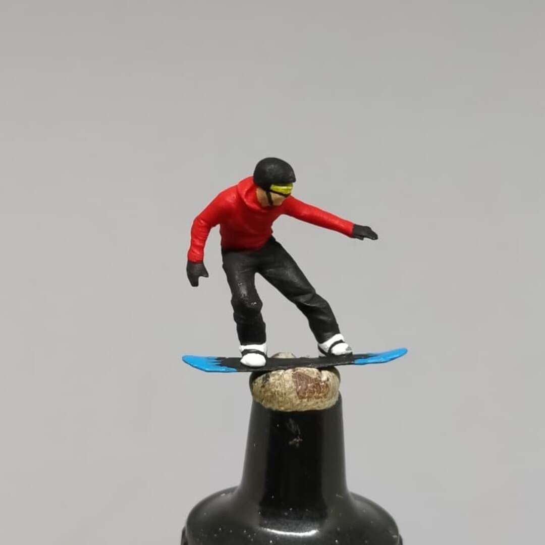 Miniature Figure Snowboarder HO 1:87 NO PREISER New - Etsy
