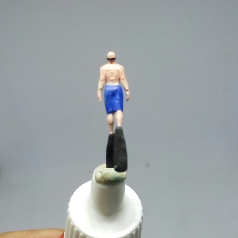 Miniature Figure Diver Diving Man Pose #1 HO 1:87 NO PREISER New - Etsy
