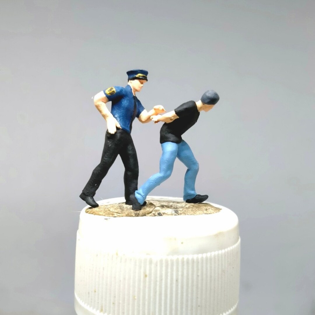 Miniature Figure Police Vs Criminal #1 Skala HO 1:87 New - Etsy