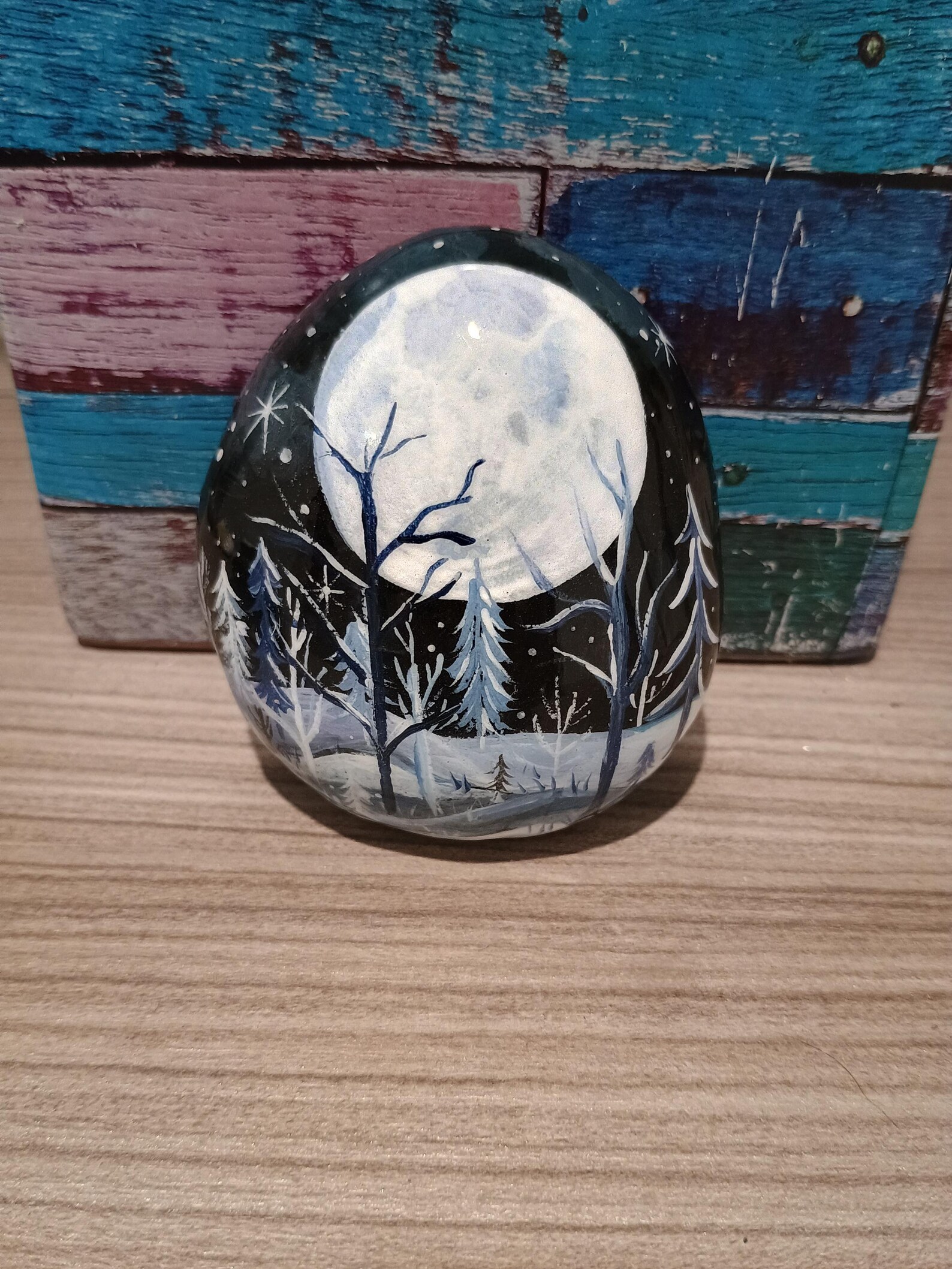 Hand-painted Natural Stone. Painted Pebble, Pebble Art. - Etsy UK