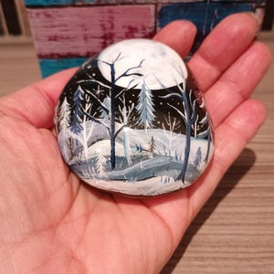 Hand-painted Natural Stone. Painted Pebble, Pebble Art. - Etsy UK
