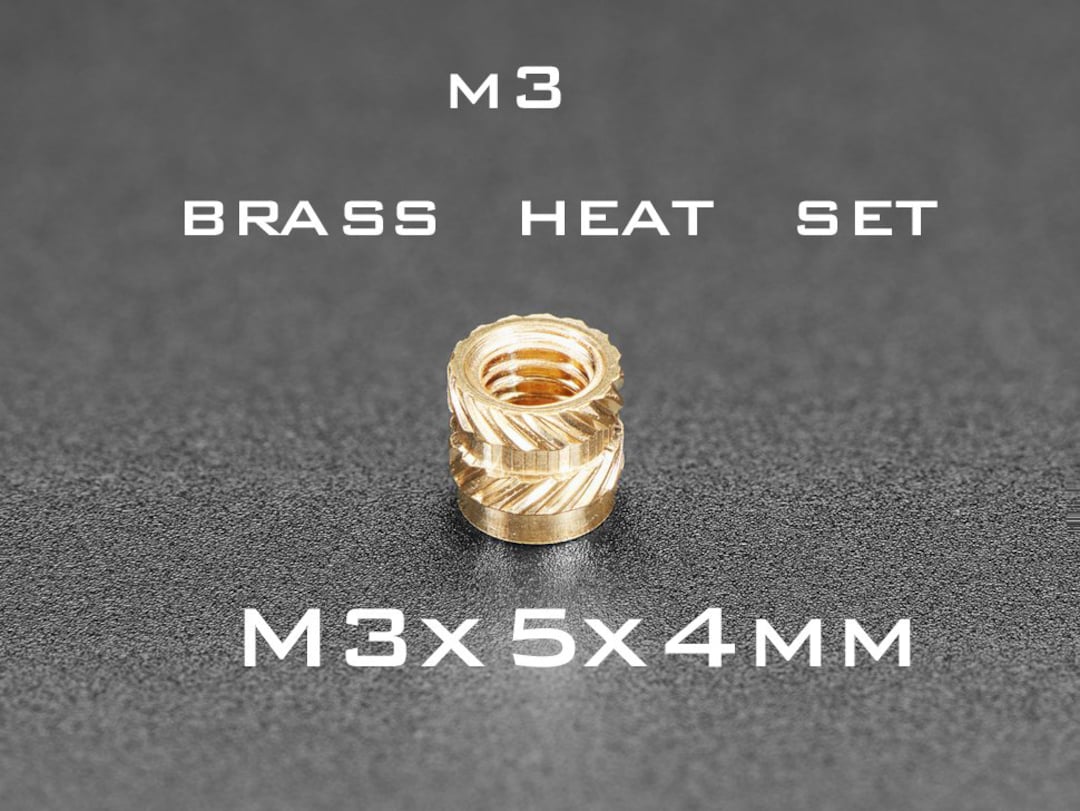 M3x5x4mm Brass Threaded Heat Set Inserts VORON / 3d Printers - Etsy UK