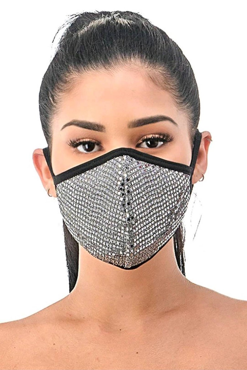 Triple Layer Sequin Face Mask - Etsy