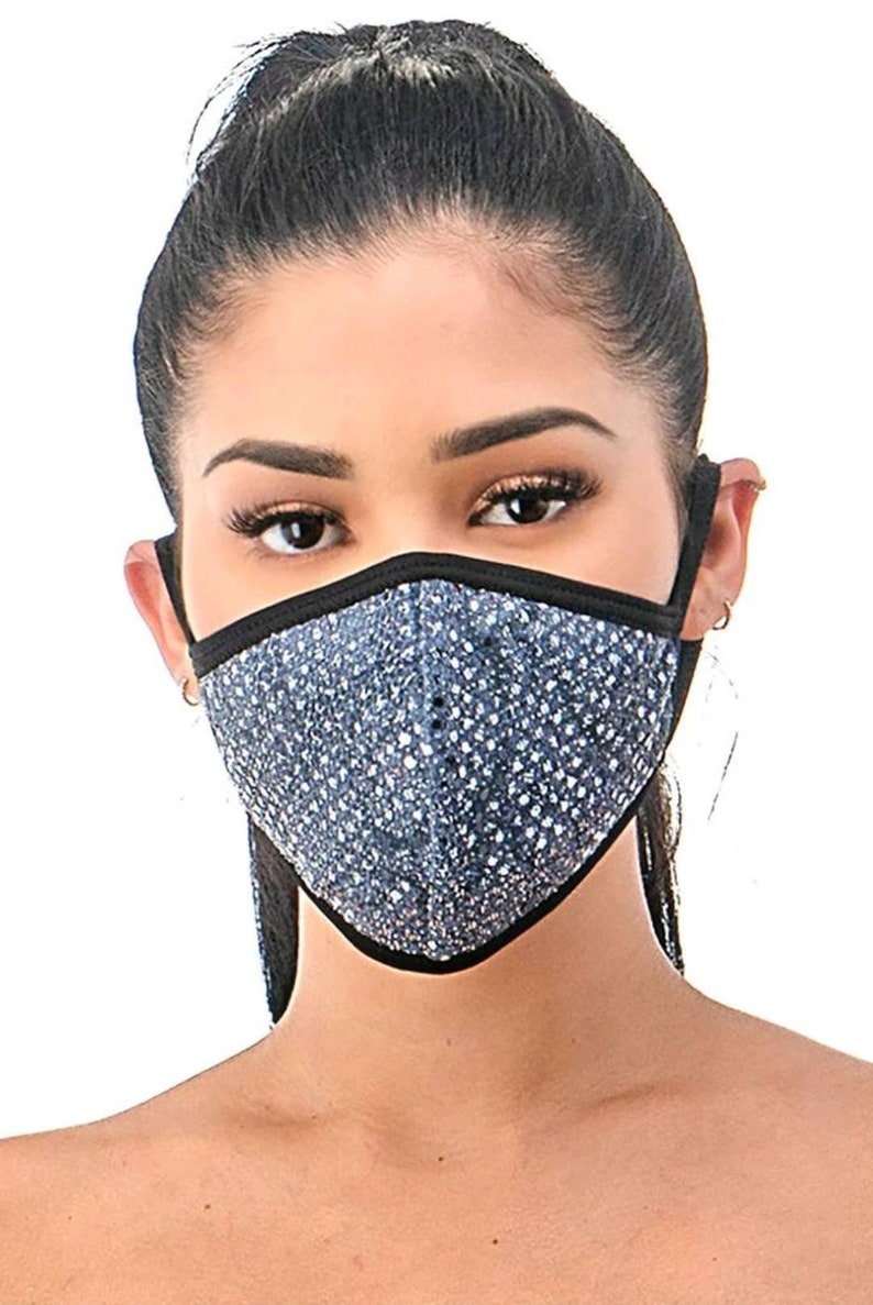 Triple Layer Sequin Face Mask - Etsy