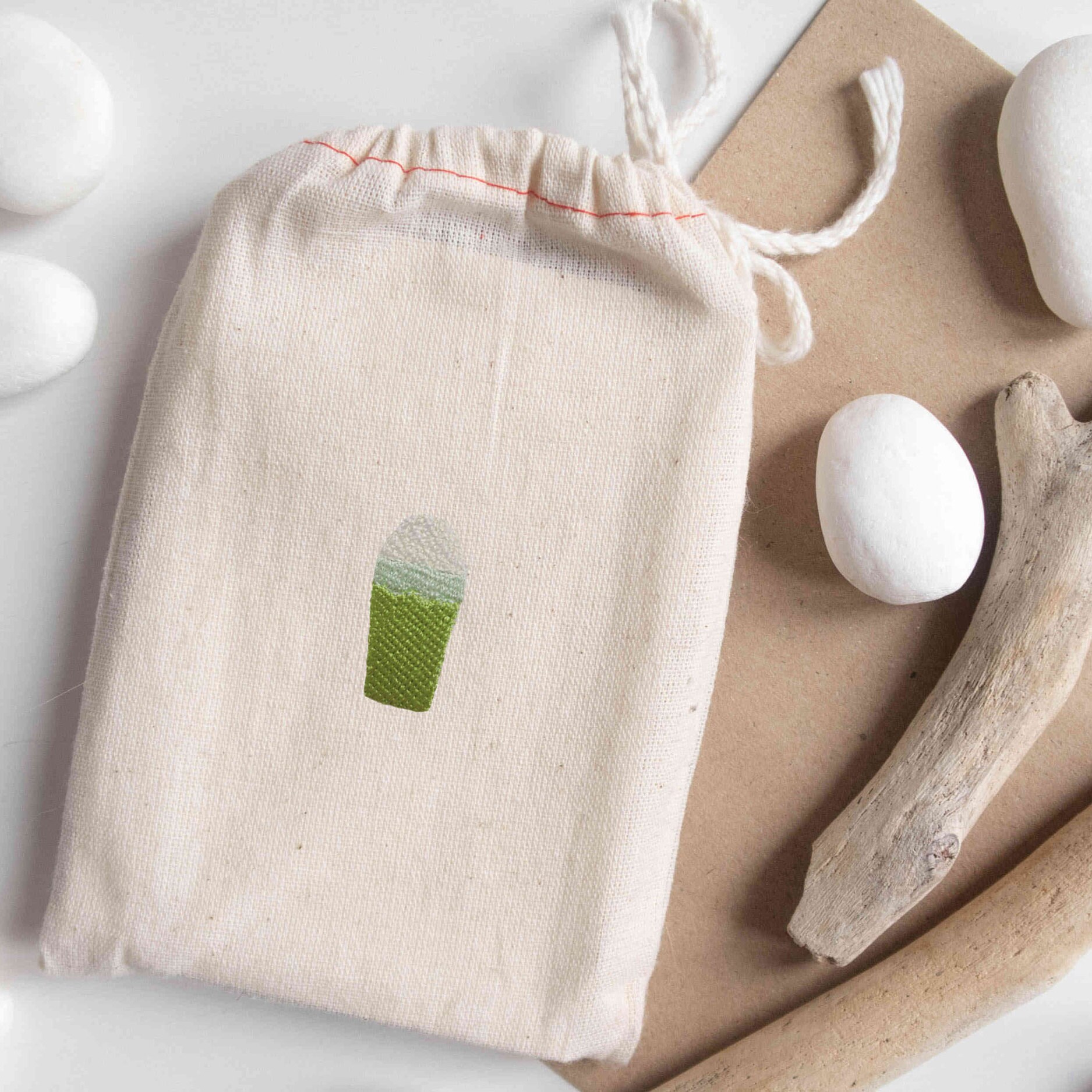 Machine Embroidery Design Matcha Latte Digital Embroidery - Etsy