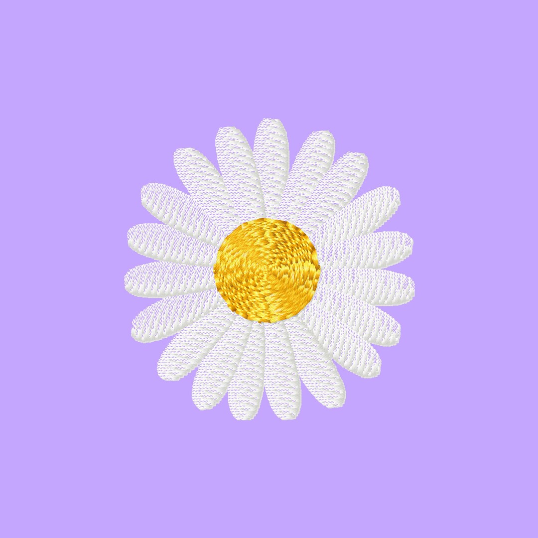 Daisy Flower Machine Embroidery Design - Etsy
