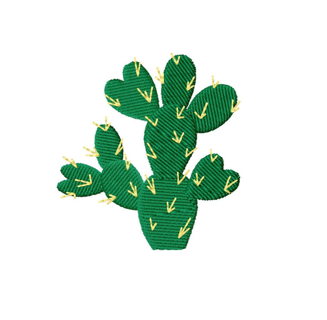 Cactus Machine Embroidery Design - Etsy