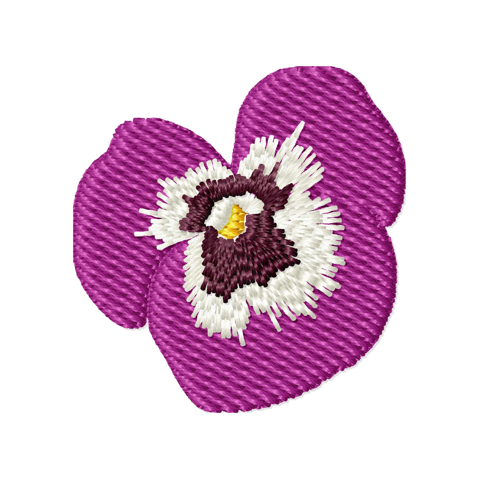 Machine Embroidery Design Pansy Flower Digital Embroidery - Etsy Canada