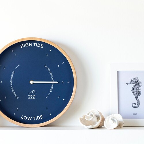 Ocean Wood Tide Clock CUSTOM - Etsy