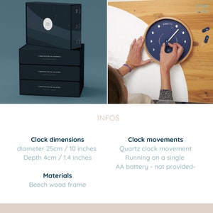 Moon Phases Clock | Lunar Clock | Custom Wood Clock | Coastal Wall ...