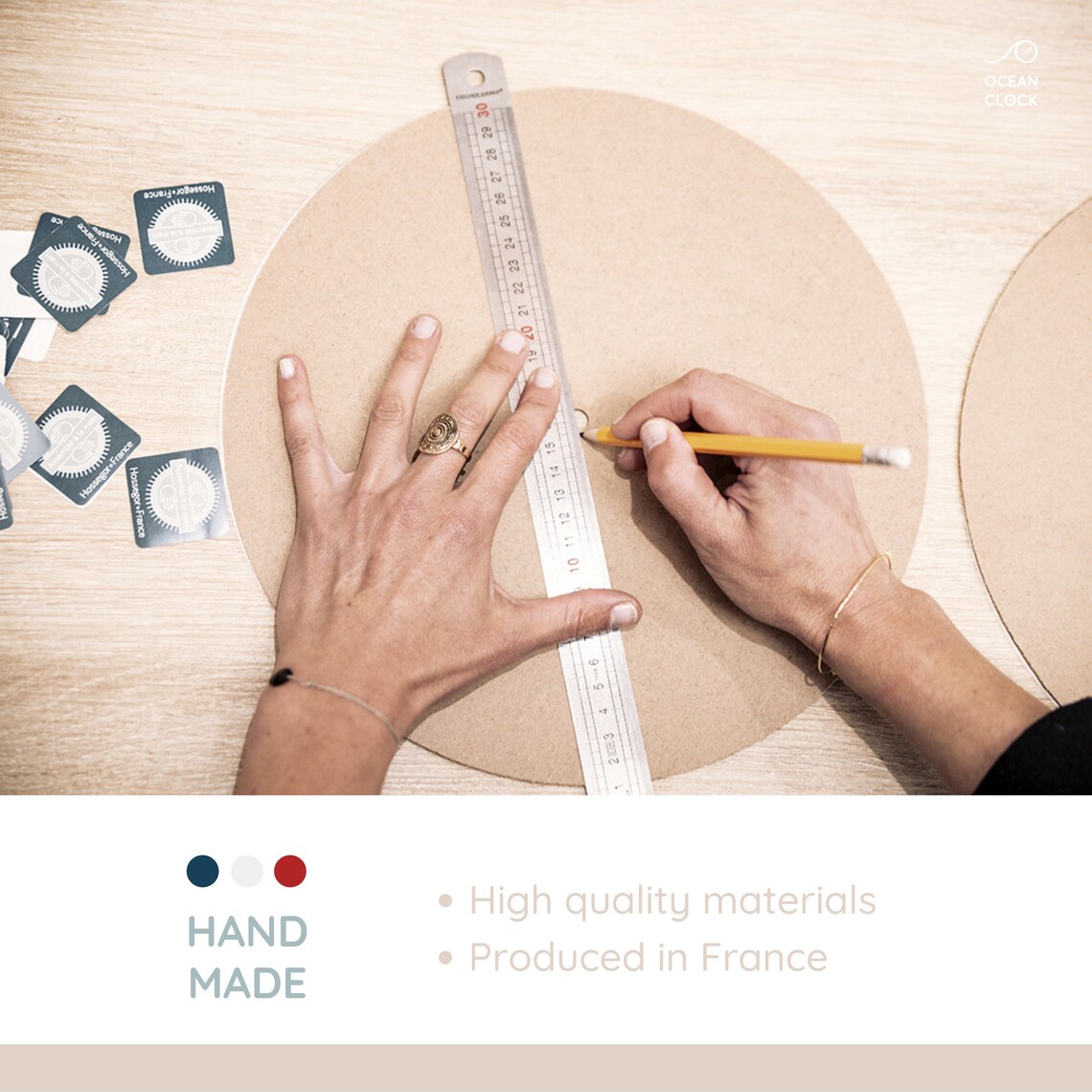 White Wood Tide Clock CUSTOM | Etsy