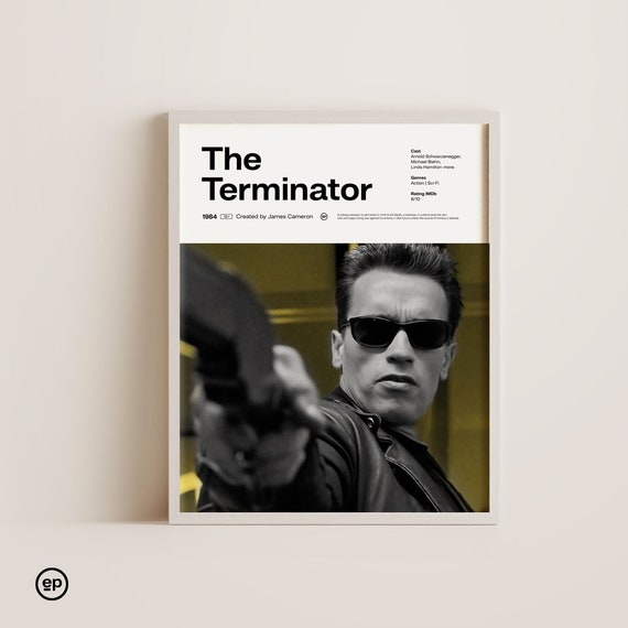 The Terminator DIGITAL DOWNLOAD Movie Art Print Film Art Print ...