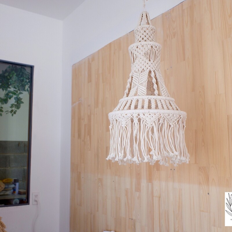 Macrame Lamp - Etsy
