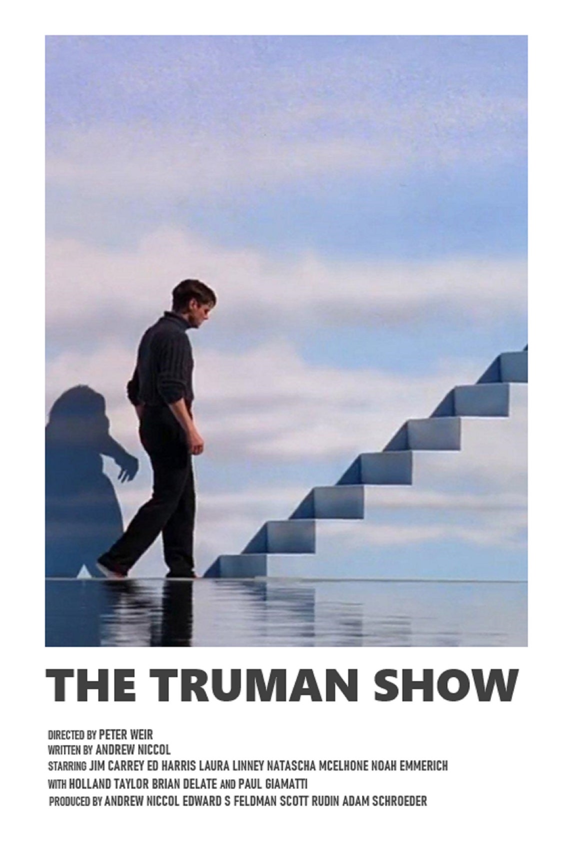 The Truman Show minimal A6 movie poster | Etsy