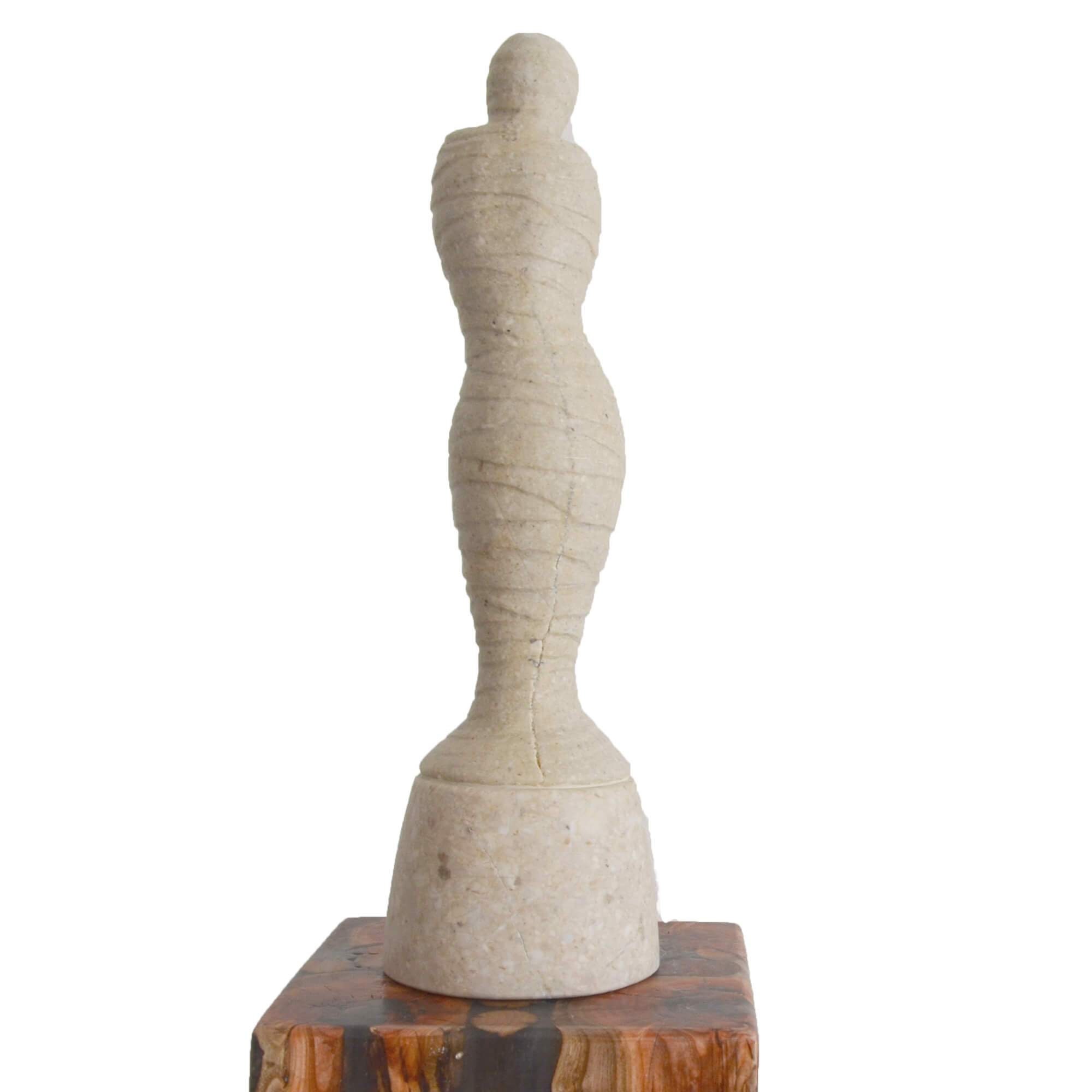 Egyptian Mummy Stone Statue - Contemporary Sculpture - Etsy