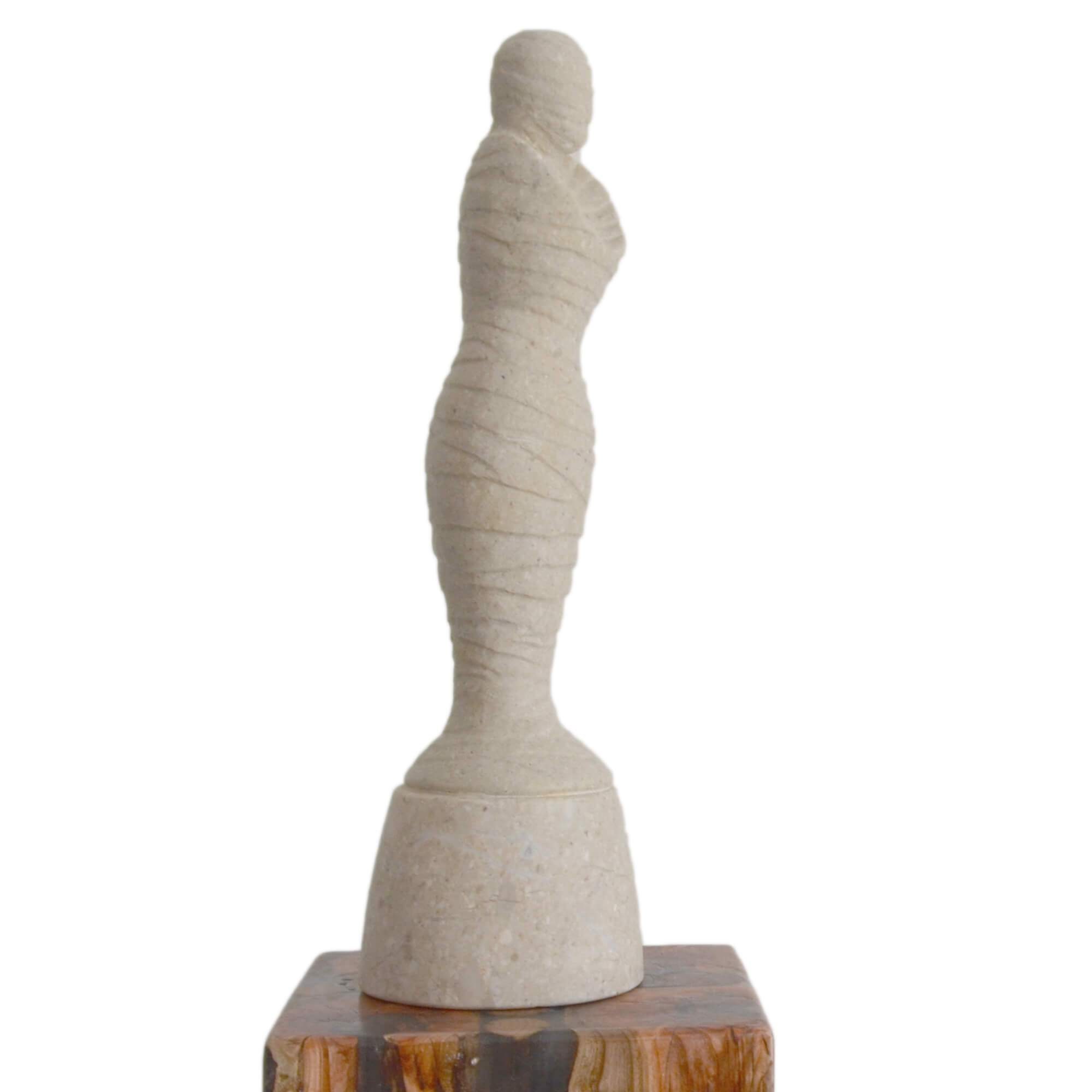 Egyptian Mummy Stone Statue - Contemporary Sculpture - Etsy