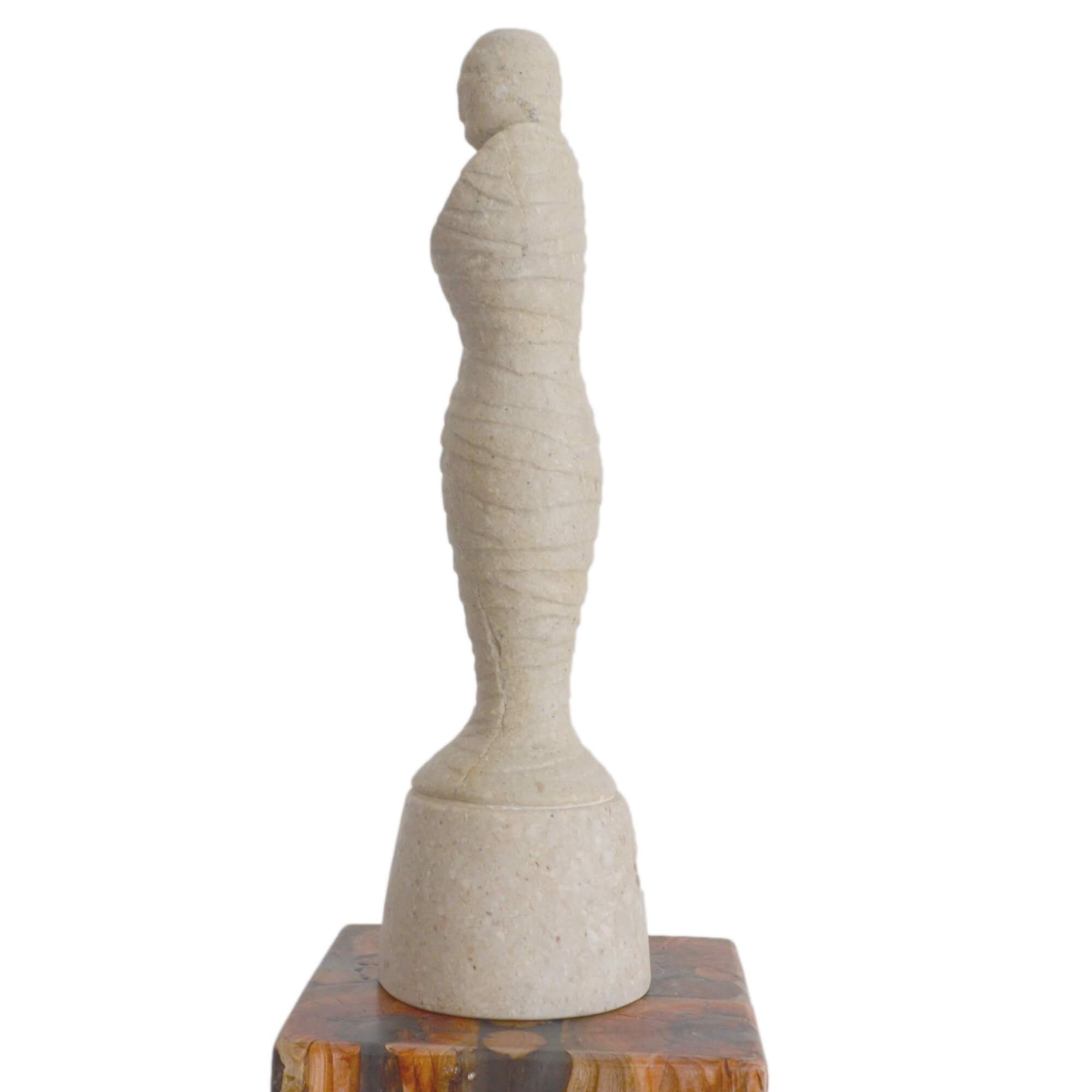 Egyptian Mummy Stone Statue - Contemporary Sculpture - Etsy