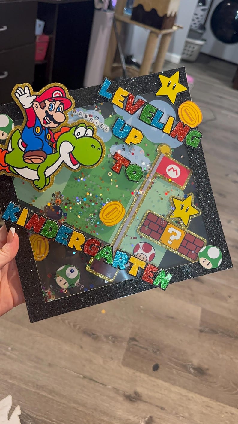 Mario Bros Graduation Cap Topper - Etsy