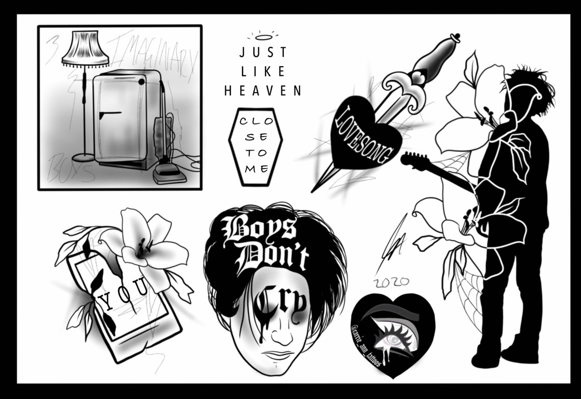 The Cure Flash Print The Cure Music Gothic Alternative | Etsy