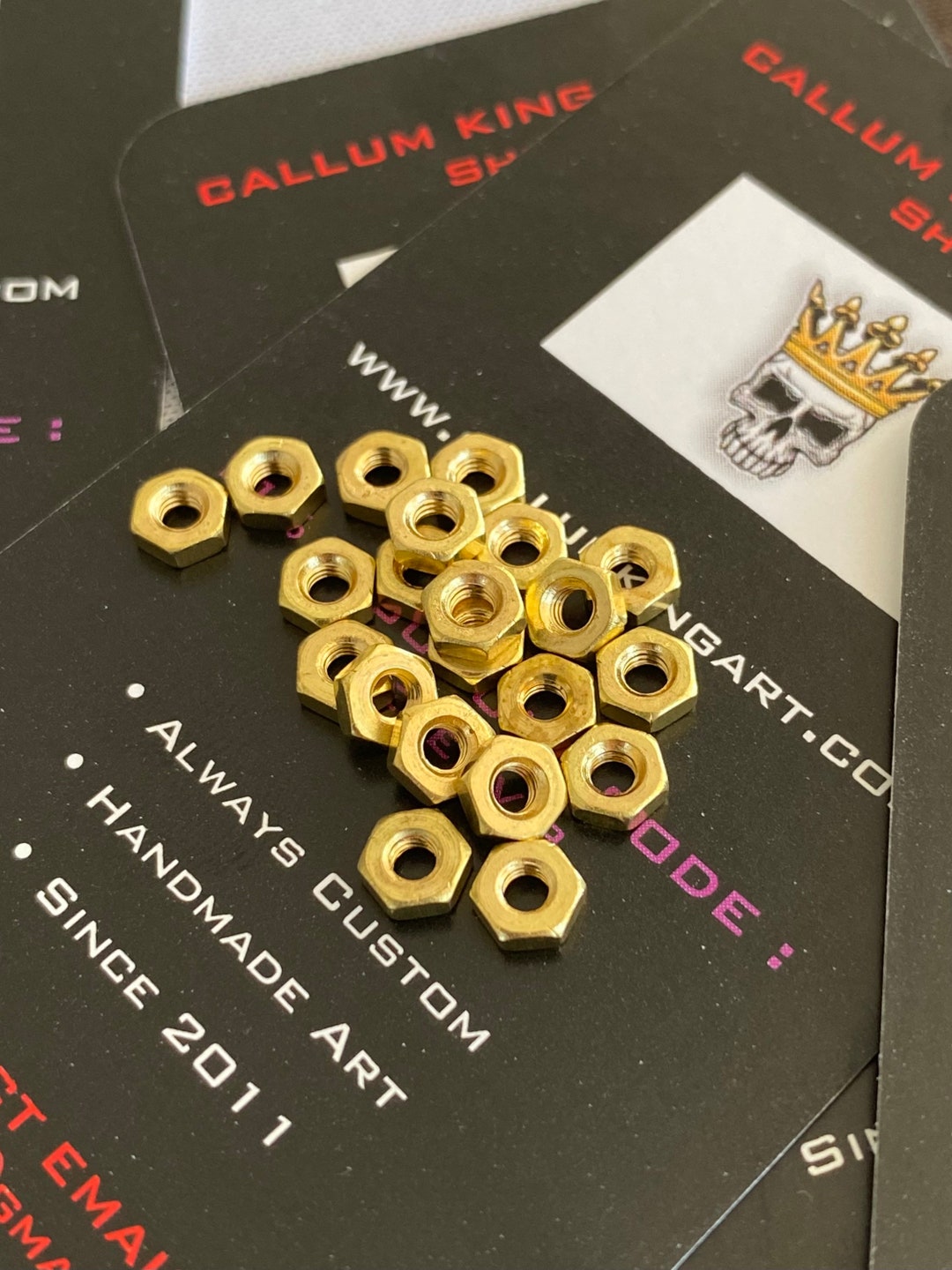 M3 Micro Nuts / Pure Solid Brass / Made in Canada / Polished / 2x 4x 6x ...