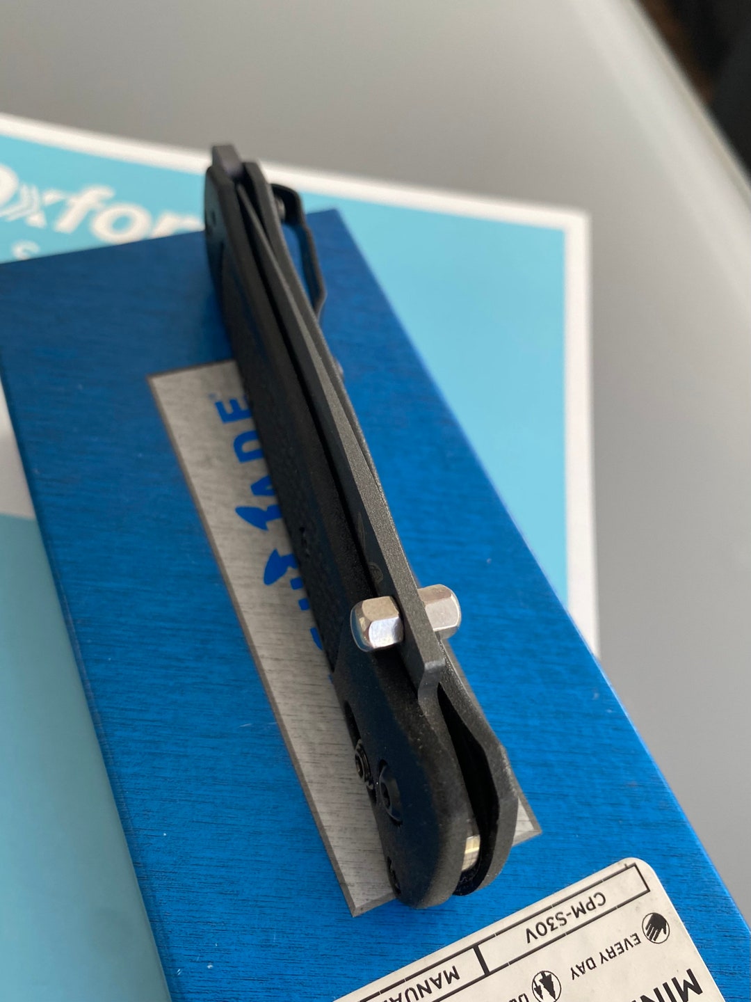 Benchmade 707 Sequel • Double Helmet Thumb Stud • Stainless Steel • 1x ...
