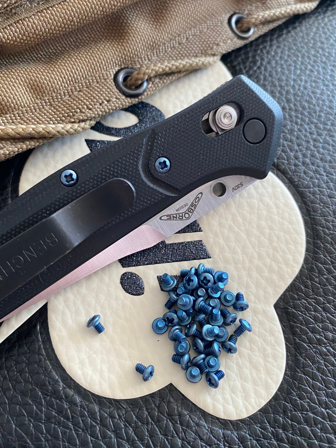 Phillips Scale Screws Titanium Fits Benchmade Mini Osborne Models 8x ...