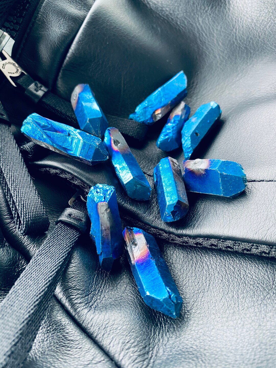 RAW Quartz’s Shards • Healing Crystals • Thick Cut / Blue Lagoon - 2x ...