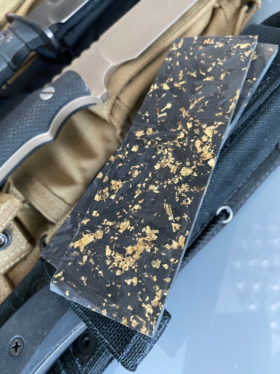 GOLD Flake Blank Scales Knife Maker Handles Marble - Etsy