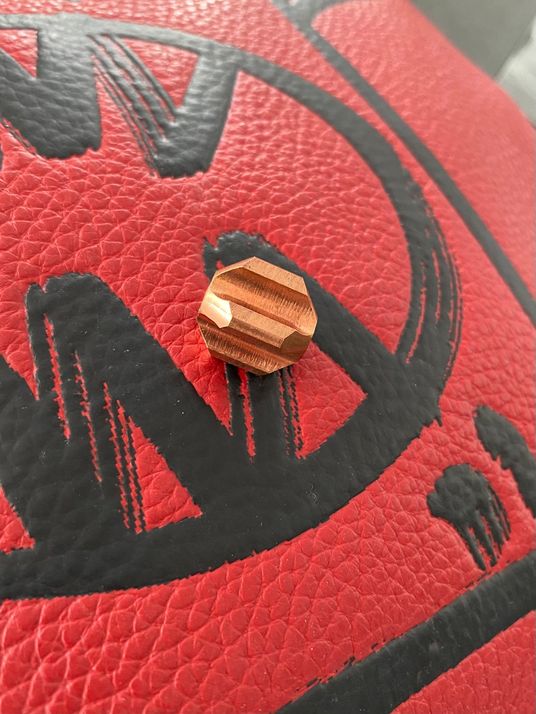 Copper Hex Cut Lanyard Bead Pure Solid Copper Will Show Patina Stains ...