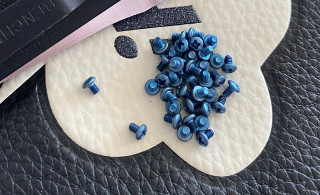 ANODIZED Blue Phillips Screws • Titanium • Fits Benchmade Mini Bugout ...