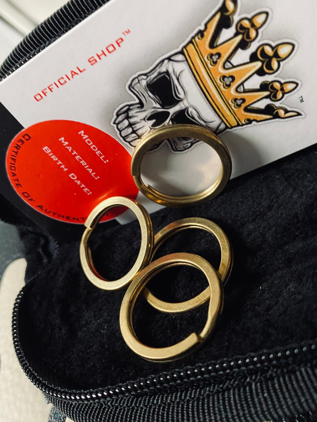 Solid Brass Split Ring Will Patina 25mm 1x Ring - Etsy