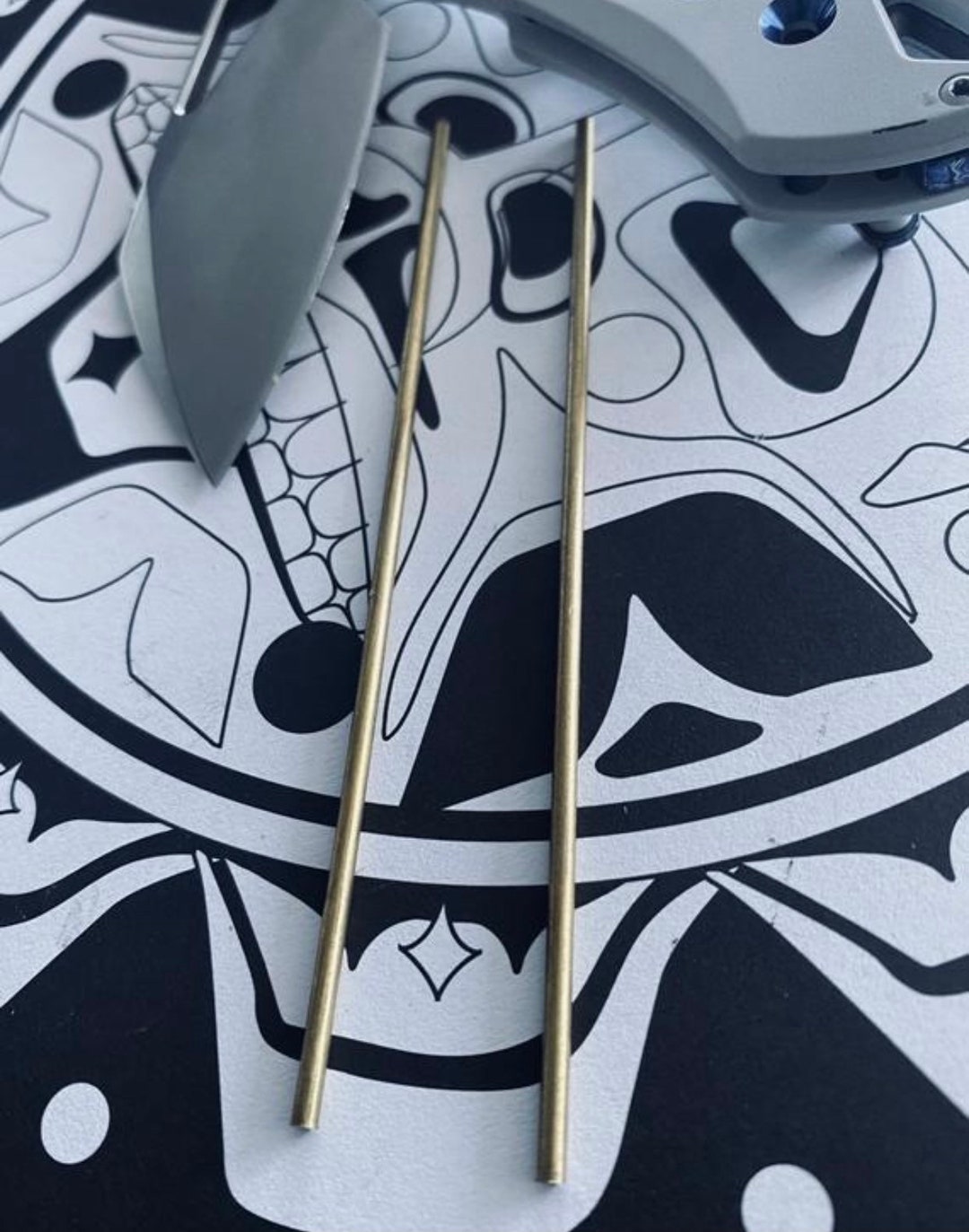 2mm Steel Rod • Handle Pin • Knife Building • Handel Rod ...