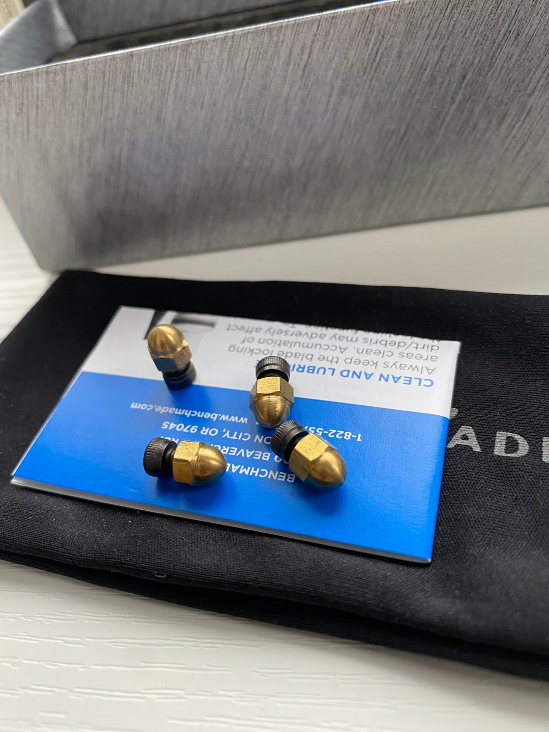 Fits Benchmade Fact Models • Brass Cap Thumb Stud • Solid Brass • Fast ...