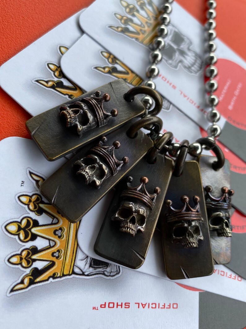 Callum King EXCLUSIVE Neck Tag 3D King-skull Edition kc - Etsy
