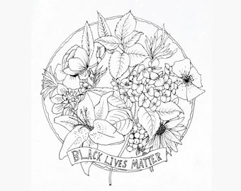 Blm Coloring Pages | Etsy