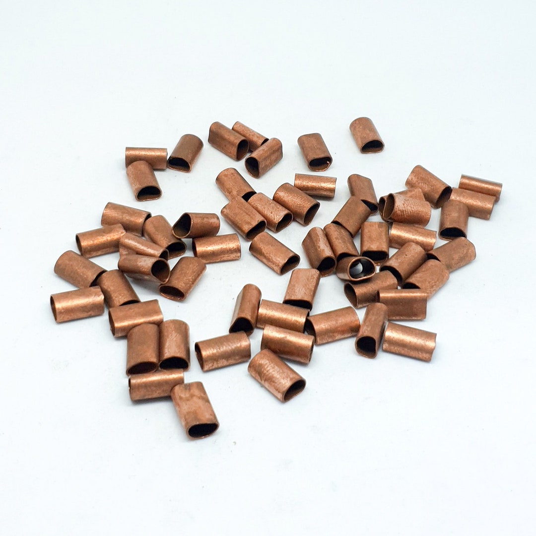 10 Pcs D Shape Tube Beads ,straight Tube, Raw Brass Spacer Tubes, D ...