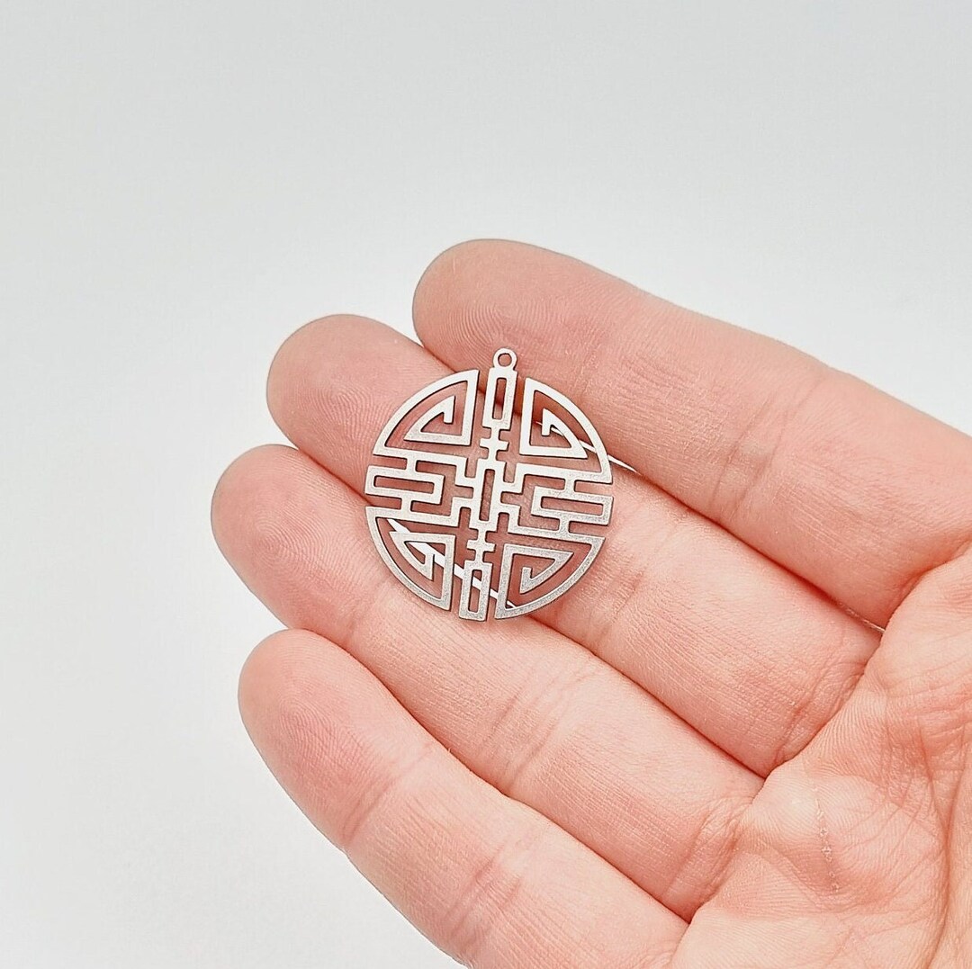 4 Pcs Stainless Steel Asia Charms, Asia Earring, Stainless Asia Pendant ...
