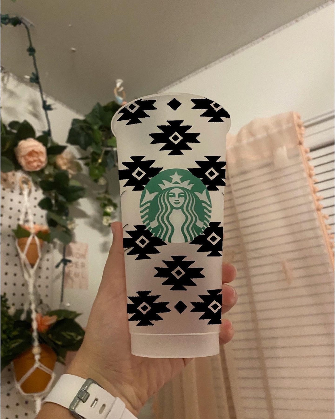Aztec Starbucks Cups Custom Cups Western Tumblers Western Cups Western ...
